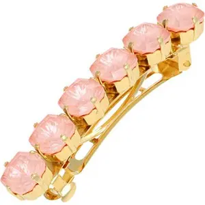 L. Erickson Colleen Crystal Embellished Barrette - Flamingo Ignite