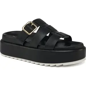 J/SLIDES NYC Sloane Platform Sandals - Black