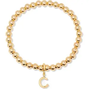 BROOK & YORK Makenna Initial Charm Bracelet Gold - C