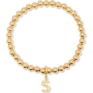 BROOK & YORK Makenna Initial Charm Bracelet Gold - S