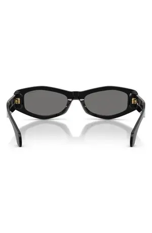 Versace 54mm Polarized Irregular Sunglasses
