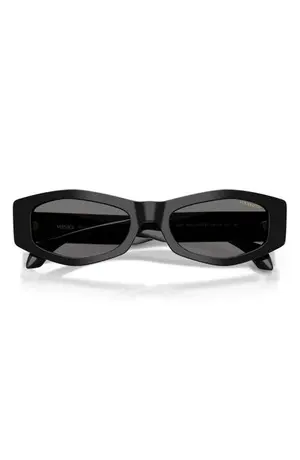 Versace 54mm Polarized Irregular Sunglasses