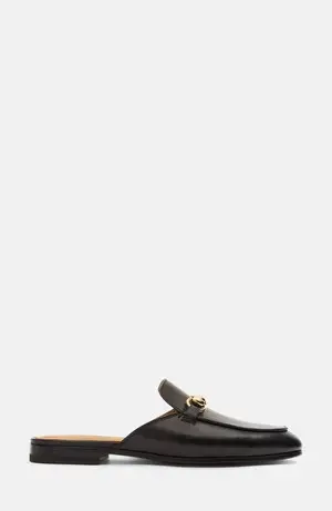 SCAROSSO Serena Horsebit Loafers - Black - Calf