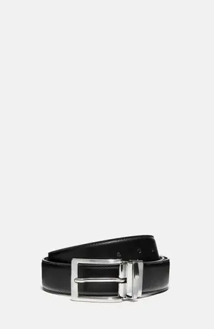 SCAROSSO Reversible Belt Smooth Black/brown Calf