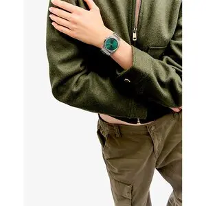 D1 MILANO Scarabeo Ultra Thin 40mm Stainless Steel Quartz Watch - Green