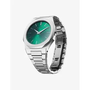 D1 MILANO Scarabeo Ultra Thin 40mm Stainless Steel Quartz Watch - Green