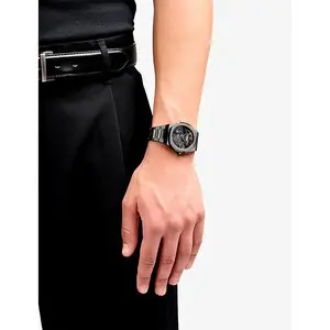 D1 MILANO Dlc Ultra Thin 40mm Stainless Steel Bracelet Watch - Black