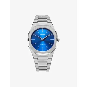 D1 MILANO Geo Ultra Thin 40mm Stainless Steel Quartz Watch - Blue