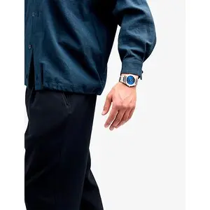 D1 MILANO Geo Ultra Thin 40mm Stainless Steel Quartz Watch - Blue