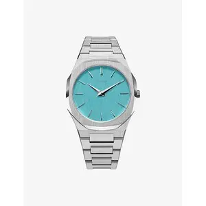D1 MILANO Ultra Thin 38mm Stainless Steel Quartz Watch - Light Blue