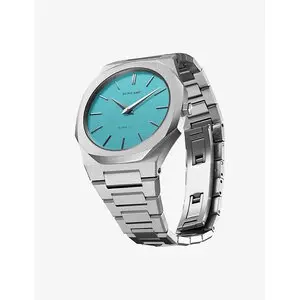 D1 MILANO Ultra Thin 38mm Stainless Steel Quartz Watch - Light Blue