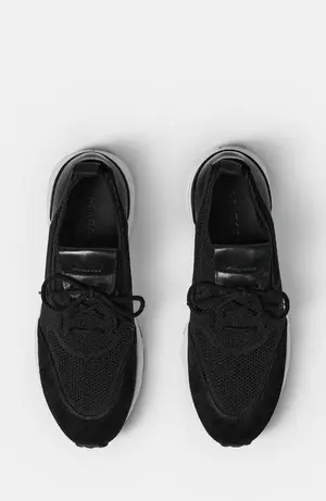 SCAROSSO Robbie Running Sneakers - Black - Knit