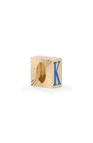 Adina Reyter Initial Bead Charm Yellow Gold K