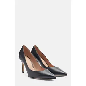 SCAROSSO Greta High Heel Pumps - Black - Calf