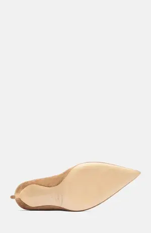 SCAROSSO Greta High Heel Pumps - Tan - Suede