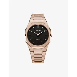 D1 MILANO Ultra Thin Rose-gold Pvd Plated Stainless-steel Quartz Watch - Rose Gold