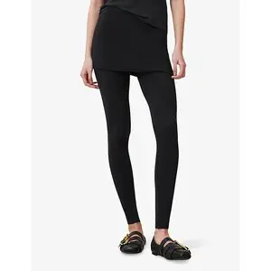 ALLSAINTS Raffi Slim-fit High-rise Cotton Leggings