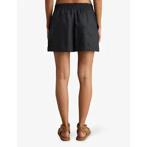 REISS Cara Drawstring-waist Linen Shorts