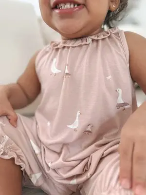 GUNAMUNA Bubble Romper - Tutu Goose