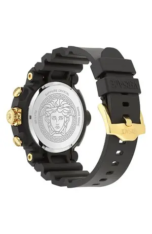 Versace Real Active Chronograph Bracelet Watch - Black Ecoceramic