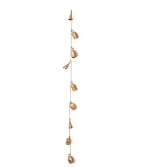 MATR BOOMIE Rustic Bell Hanging Garlandhand Tuned - Gold