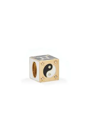 Adina Reyter Zodiac Diamond Bead Charm - Yellow Gold Gemini