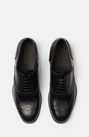 SCAROSSO Judy Oxfords - Black - Calf