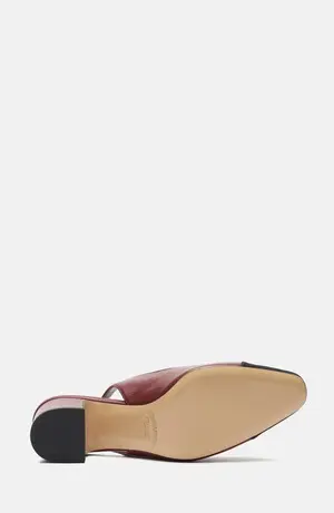 SCAROSSO Miranda Slingback Pumps - Burgundy - Calf