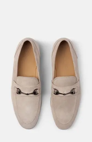SCAROSSO Horsebit Loafers - Sand - Suede