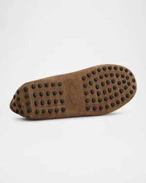 TOD & APOS;S Mocassino Nuovo Gommino Leather Driving Shoes - Brown