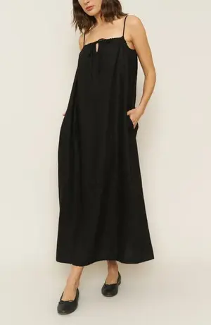 WHIMSY + ROW Soleil Maxi Dress - Black