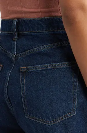 REFORMATION High Waist Raw Hem Denim Shorts