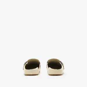Burberry Suede Urchin Clogs - Bake