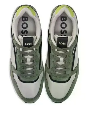 BOSS Mesh-panel Sneakers - Green