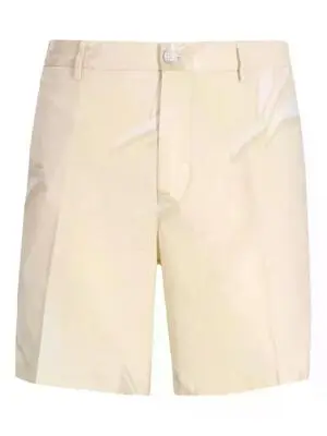 BOSS Pressed-crease Graphic Print Shorts - Neutrals