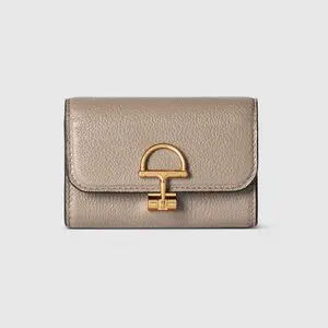 Gucci Softbit Card Case Leather - Beige
