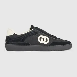 Gucci S G75 Sneaker In GG Canvas Black