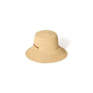 Miu Miu Raffia Hat - Beige/cognac