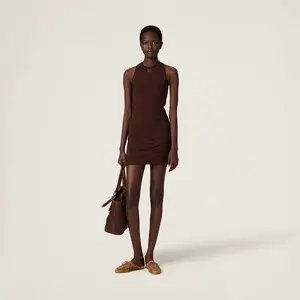 Miu Miu Stretch Jersey Mini Dress