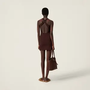 Miu Miu Stretch Jersey Mini Dress