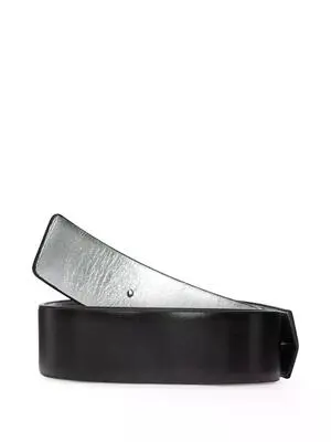 Karl Lagerfeld K Autograph Reversible Belt - Black