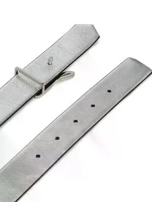 Karl Lagerfeld K Autograph Reversible Belt - Black