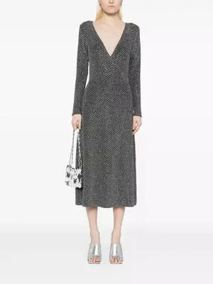 Karl Lagerfeld Jersey Rhinestone Dress