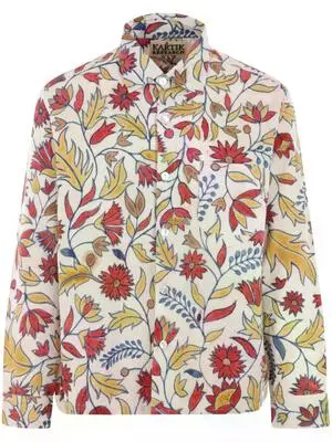 KARTIK RESEARCH Floral-print Shirt - Neutrals