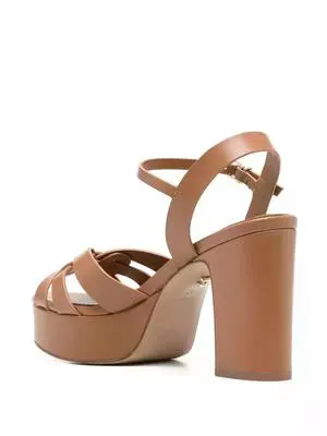 Lola Cruz 95mm Leather Platform Sandals