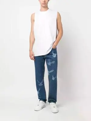 LEVI'S Logo-patch Straight-leg Jeans - Blue