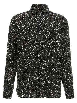 TOM FORD Polka Dot Shirt - Black