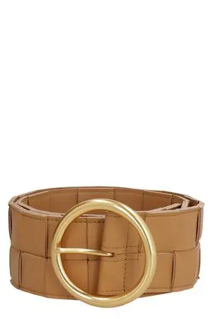 BOTTEGA VENETA Intrecciato Leather Belt