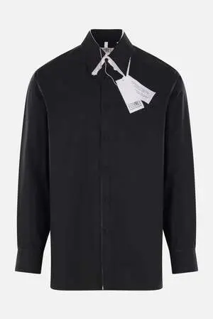 MAISON MARGIELA Cotton Poplin Shirt With Trompe-l'œil Print - White