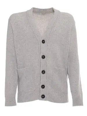 KANGRA Kangra Cashmere Cardigan With Pockets - White
